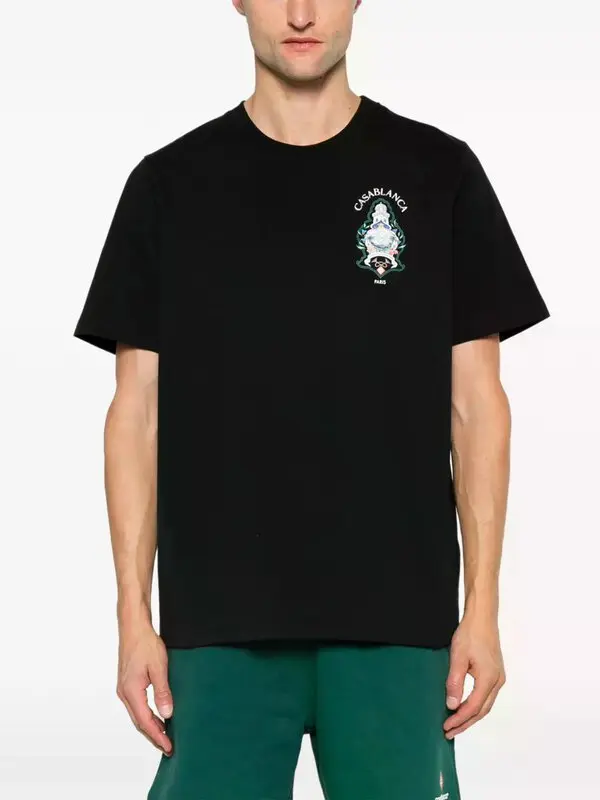 Casablanca Graphic-print T-shirt - Black