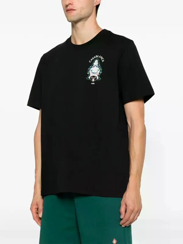 Casablanca Graphic-print T-shirt - Black
