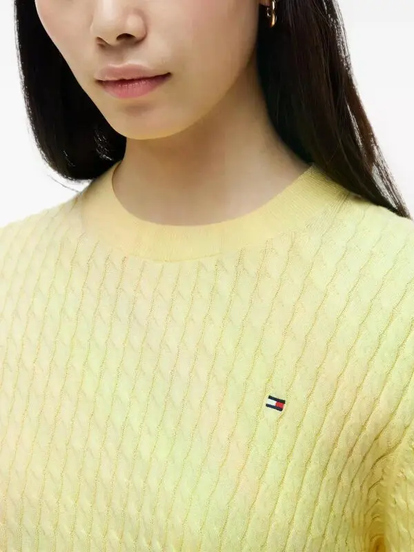 Tommy Hilfiger Cable Knit Crew Neck Sweater