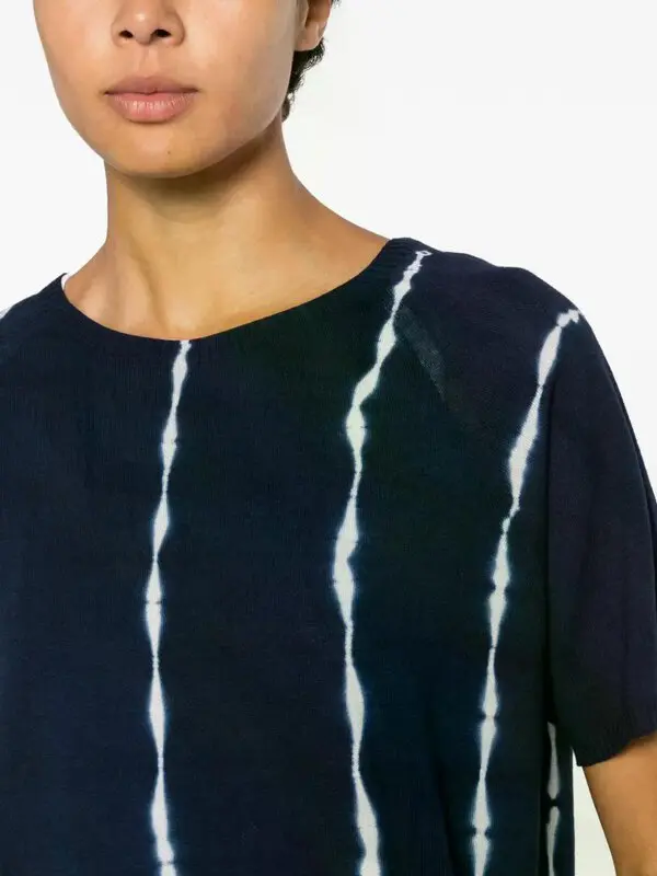 Momoni Calella Tie-dye Raglan Sleeve T-shirt - Blue