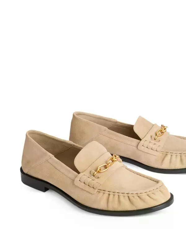 Balmain Sync Suede Leather Loafers