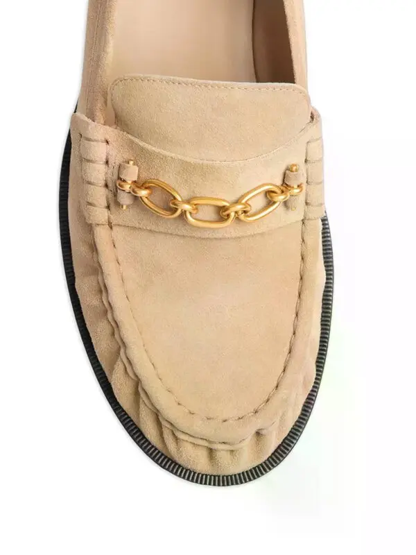 Balmain Sync Suede Leather Loafers