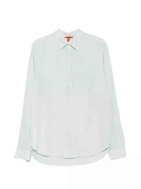 Barena Venezia Pavans Telino Linen Half-placket Shirt