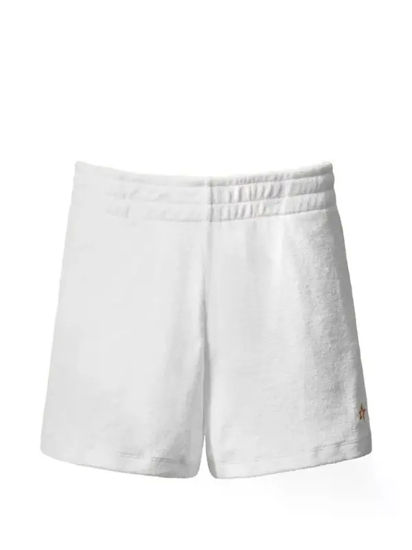 Perfect Moment Embroidered Terry Cloth Shorts