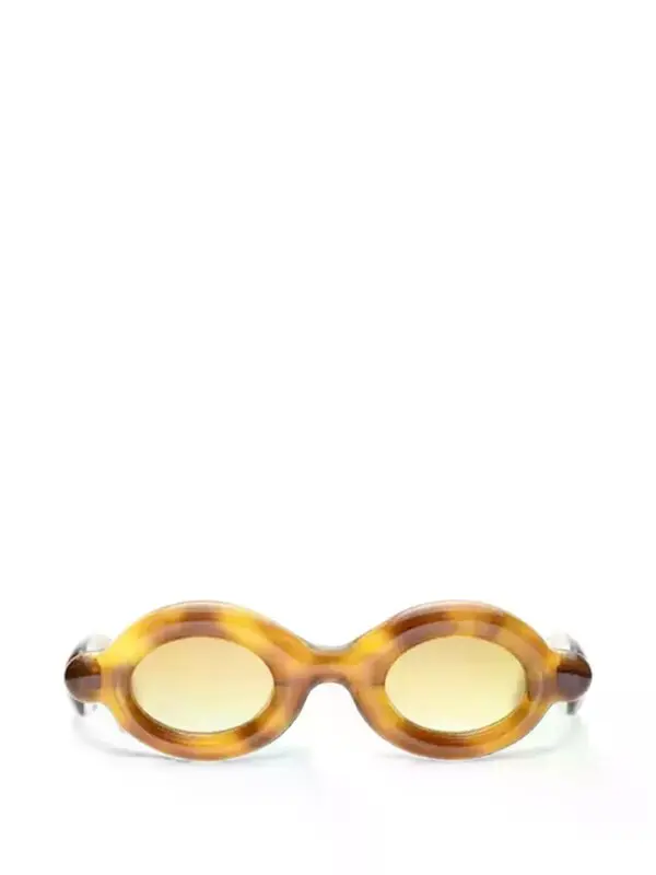 PALOCERAS Round Frame Sunglasses - Brown