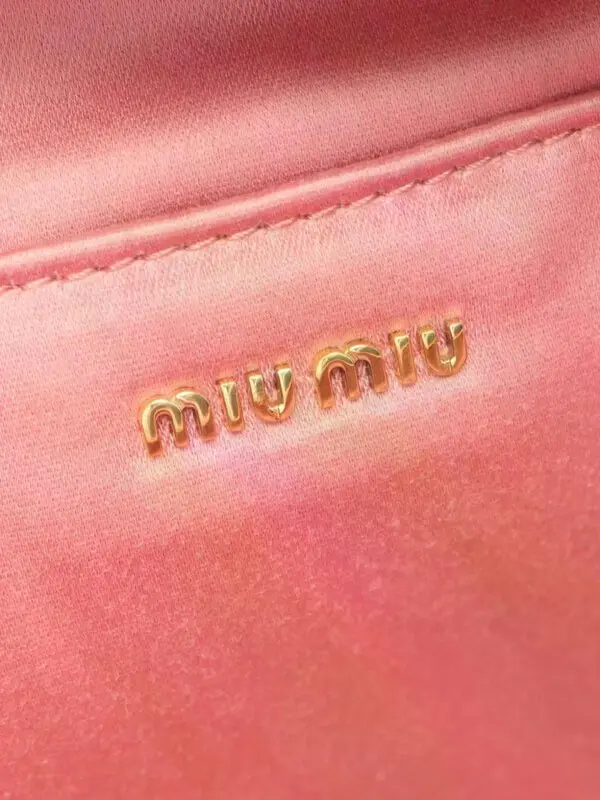 Miu Miu Embossed Logo Shoulder Bag