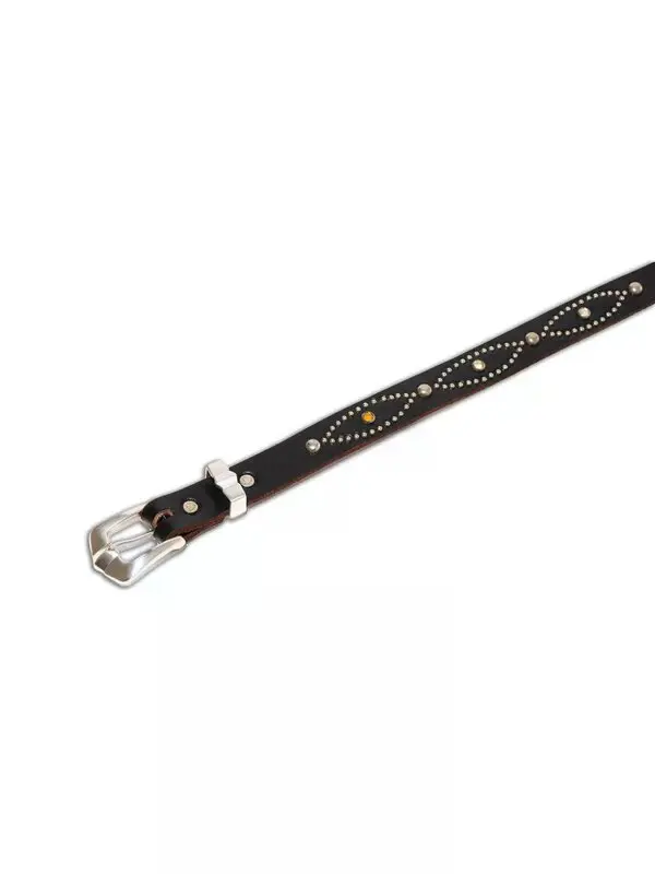 SAINT MXXXXXX Narrow Stud-embellished Belt
