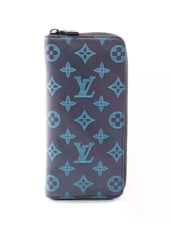 LOUIS VUITTON 2021 Monogram Shadow Zippy Wallet - Grey