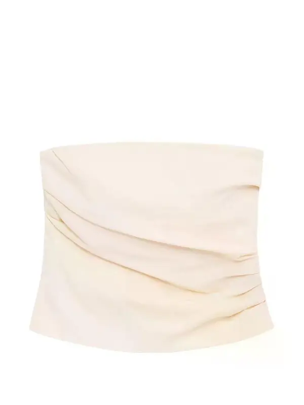 ANINE BING Tyla Gathered Strapless Top