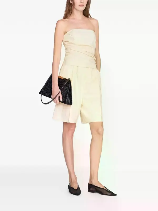 ANINE BING Tyla Gathered Strapless Top