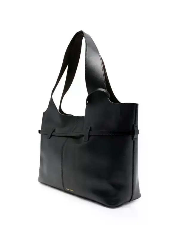 Manu Atelier Buckled Leather Shoulder Bag