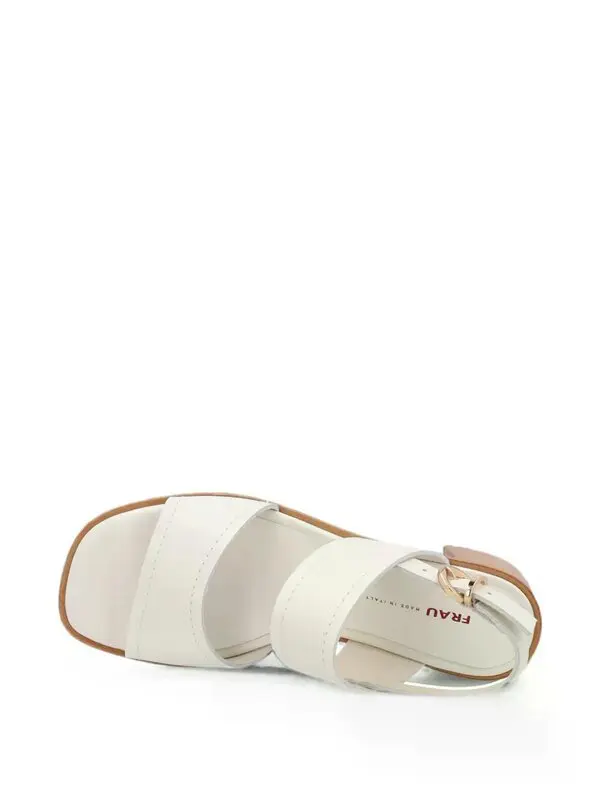 FRAU Leather Buckle-fastening Sandals - White