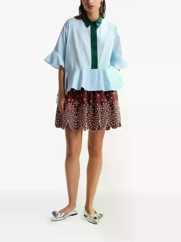 Essentiel Antwerp Ruffled Peplum Shirt