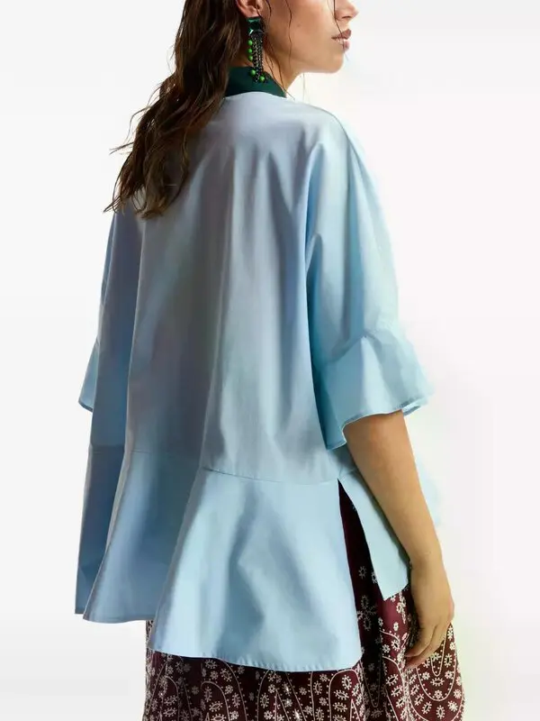 Essentiel Antwerp Ruffled Peplum Shirt