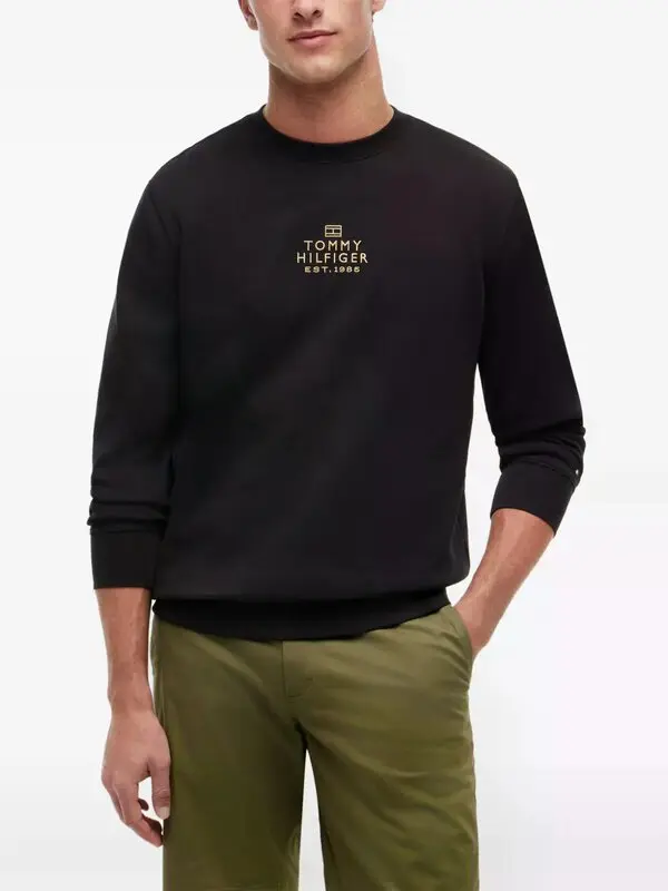 Tommy Hilfiger Logo Embroidered Crew Neck Sweater