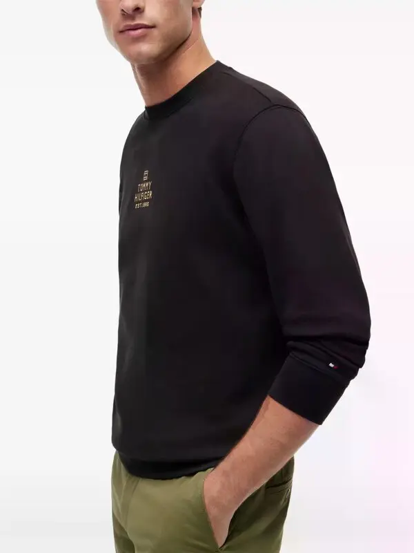 Tommy Hilfiger Logo Embroidered Crew Neck Sweater