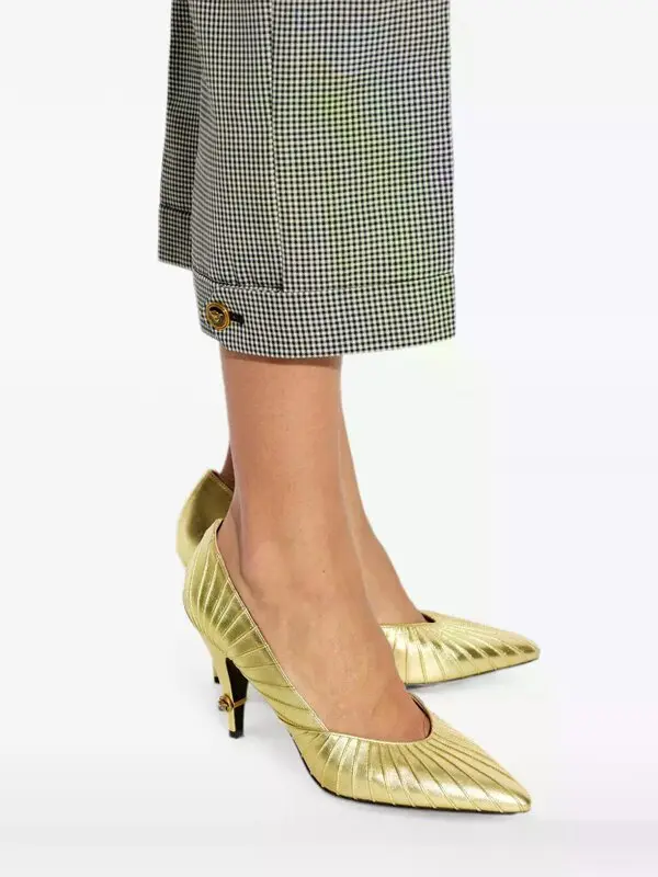 Versace Pleated Pumps - Gold