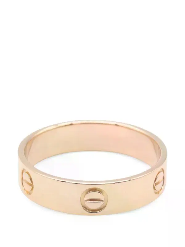 Cartier 18k Rose Gold Love Screw-detail Ring - Pink