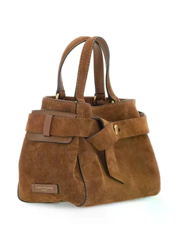GIANNI CHIARINI Miranda Suede Tote Bag - Brown