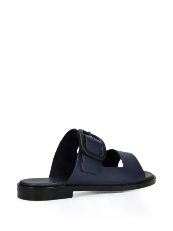 FRAU Leather Flat Sandals With Buckle Detail