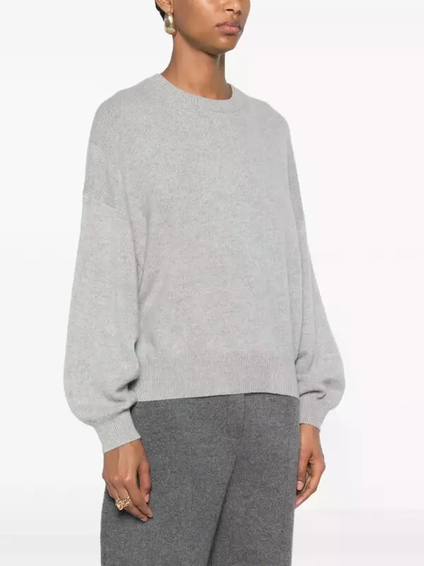 LISA YANG Veira Crew-neck Balloon-sleeve Sweater
