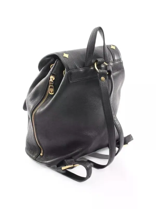 Mcm Studded Leather Backpack