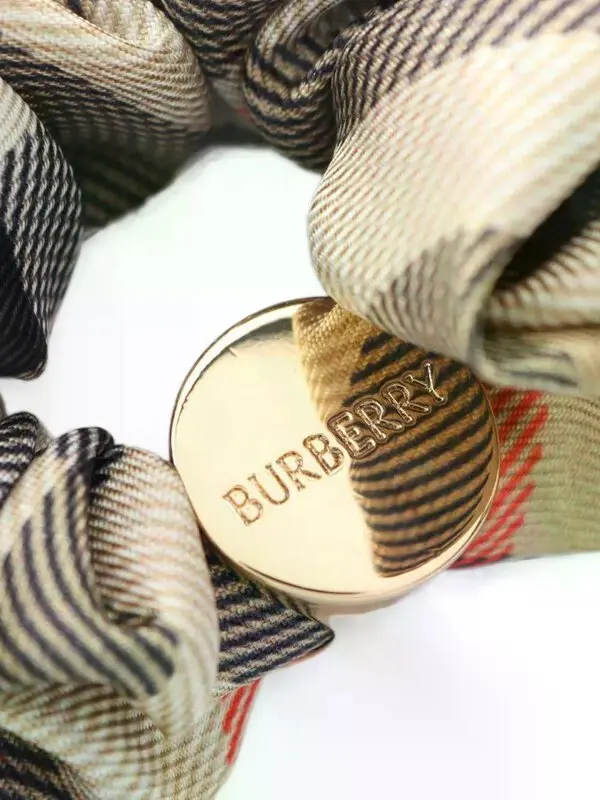 Burberry Silk Check Scrunchie
