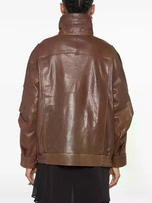 ADRIANNA FERETTI Zip-up Leather Jacket