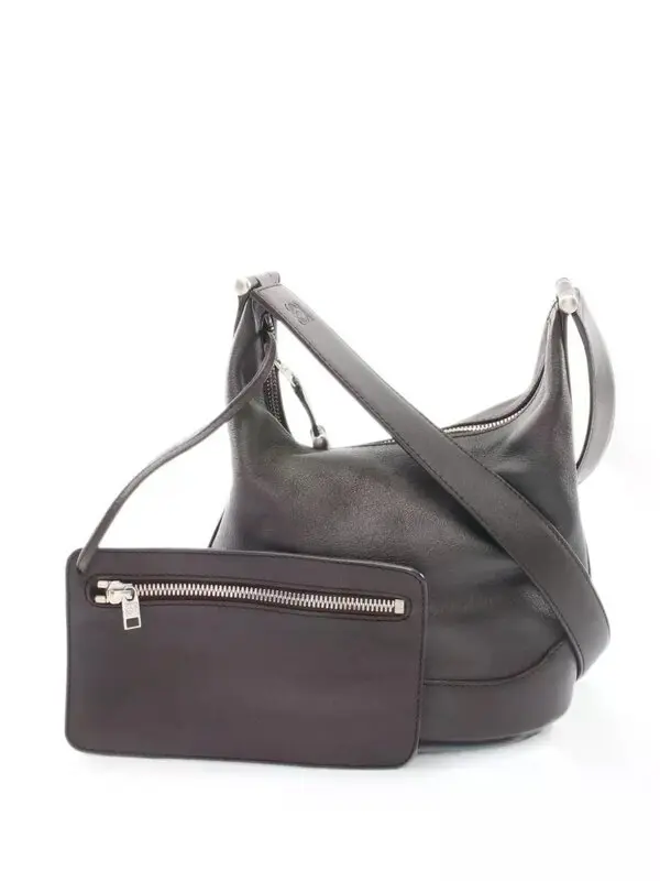 Loewe Anagram Leather Shoulder Bag - Brown