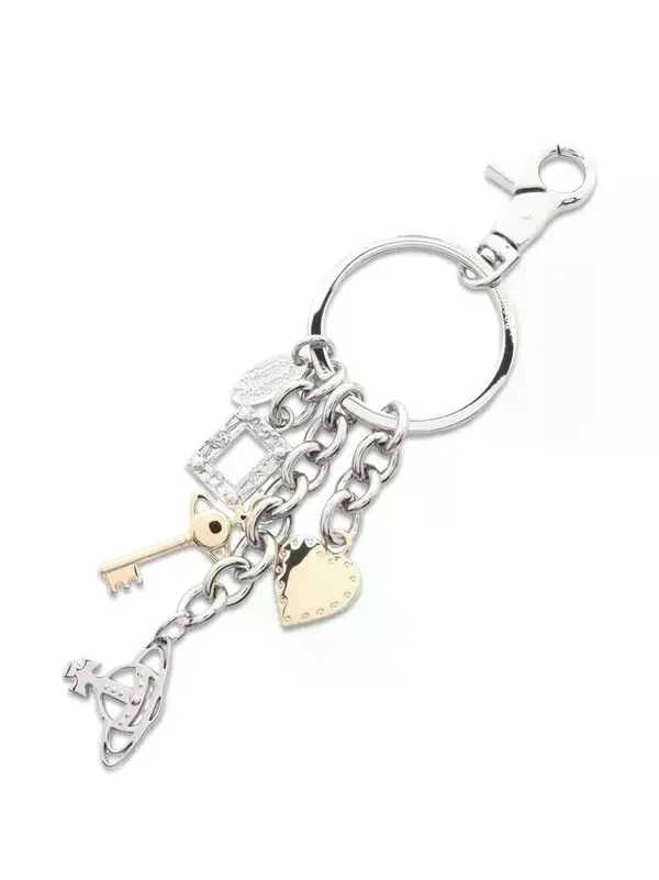VIVIENNE WESTWOOD Orb Charm Keyring - Silver