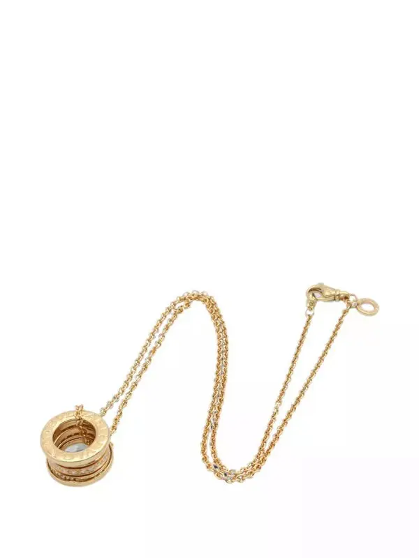BVLGARI B.zero1 18k Yellow Diamond Pavé Necklace - Gold