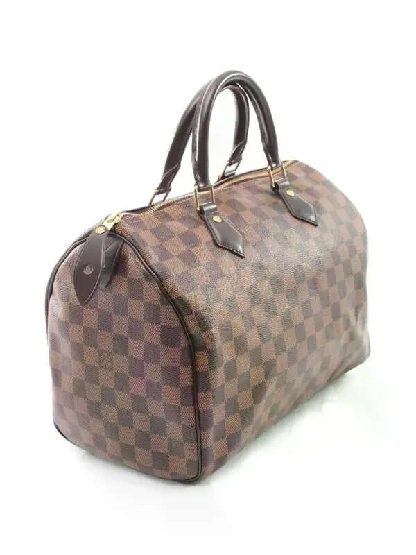 LOUIS VUITTON Damier Ebene Speedy 30 Luggage Bag - Brown