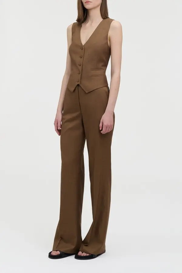 Gabriela Hearst Vesta Pant In Wool Silk