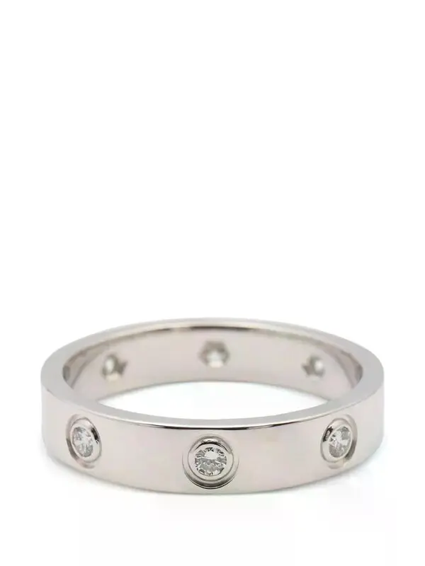 Cartier 18k White Gold Diamond Ring - Silver