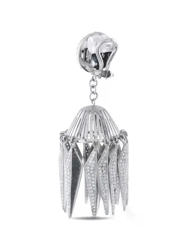 NEIL LANE Dangle Diamond Earrings In Platinum