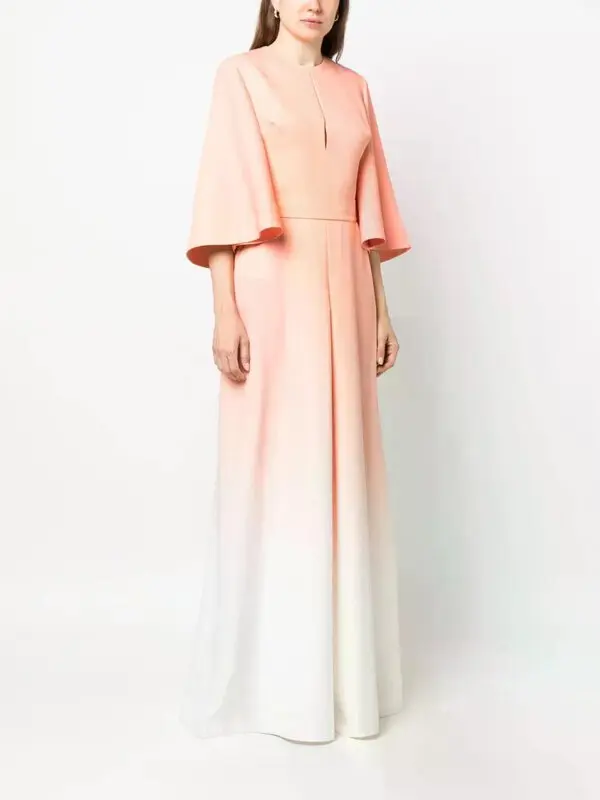 Elie Saab Gradient Silk Jumpsuit