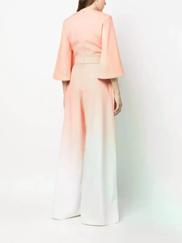 Elie Saab Gradient Silk Jumpsuit