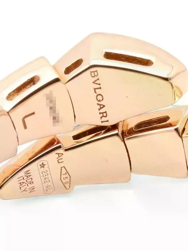 BVLGARI Serpenti Viper Ring In 18k Rose Gold With Diamonds