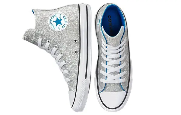 CONVERSE Chuck Taylor Authentic Glam Hi - Gray/silver