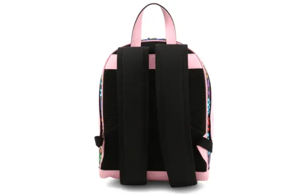 Gucci Psychedelic Logo Canvas Schoolbag Backpack Pink