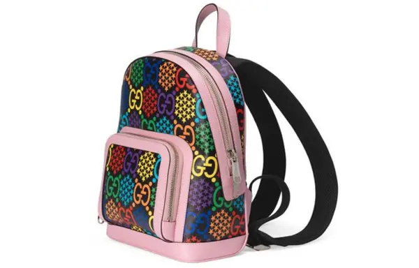 Gucci Psychedelic Logo Canvas Backpack