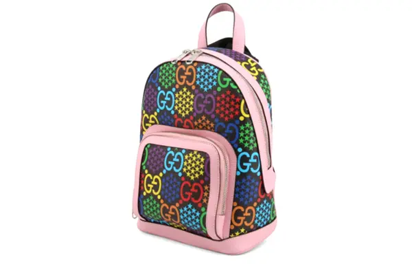 Gucci Psychedelic Logo Canvas Backpack