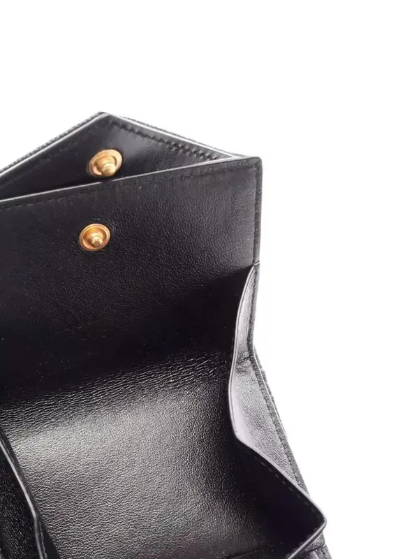 Saint Laurent Cassandre Trifold Wallet - Black