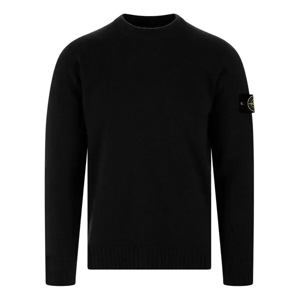 Stone Island Knitted Sweatshirt - Black