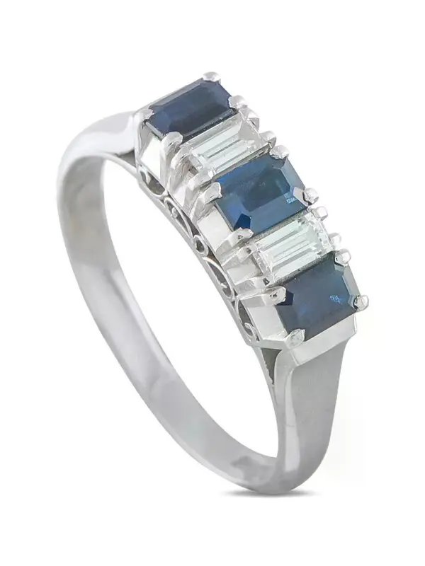 LB EXCLUSIVE Sapphire And Diamond Ring - Silver