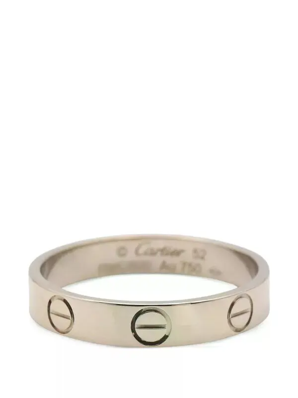 Cartier 18k White Gold Love Ring - Silver