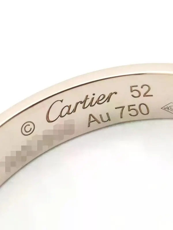 Cartier 18k White Gold Love Ring - Silver