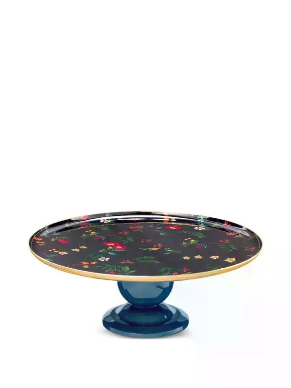 PIP STUDIO Berry Blues Printed Cake Stand - Blue