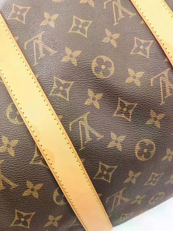 LOUIS VUITTON Monogram Canvas Keepall Boston Luggage Bag - Brown