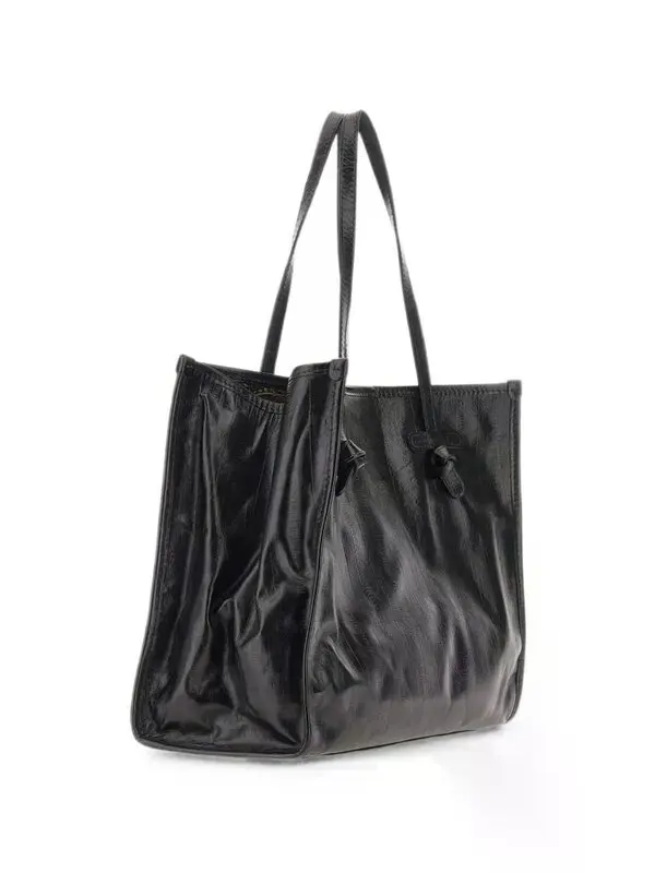 MARCELLA CLUB Glossy Shoulder Bag - Black